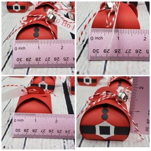 Santa Treat Boxes, Christmas Favor Boxes, Santa Favor Boxes, Santa Gift ...