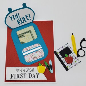 Back to School Backpack Card for Student or Teacher, 1st Day of School ...