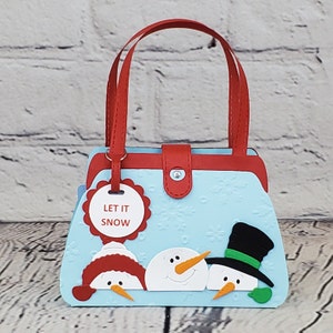 Christmas Peeker Snowmen Paper Purse Gift Card Holder,paper Purse Gift ...