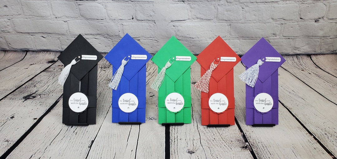 Graduation Cap and Gown Gift Card Holder, Graduation Gift Card Holder ...