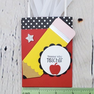 Pencil Teacher Thank You Gift Card Holder, Teacher Appreciation Gift ...