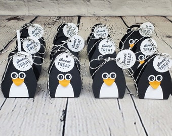 Penguin Favor Bags: Cute Penguin Party Bag Reusable Muslin - Etsy