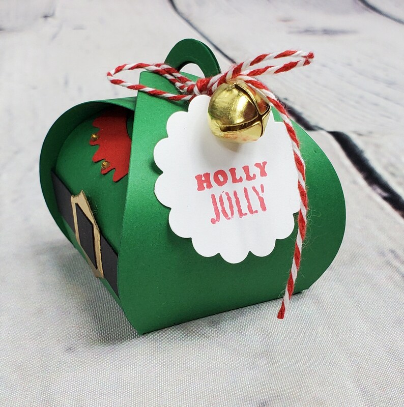 Christmas Elf Treat Box Christmas Gift Box Holiday Favor | Etsy