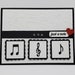 Just a Note Card, Embossed Note Card, Music Themed Note Card, Musical ...