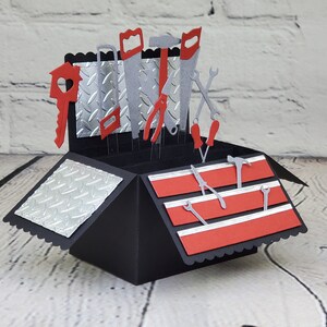 Tool Box Pop-up Birthday Card/gift Card Holder, Pop-up 3D Card, Pop up ...