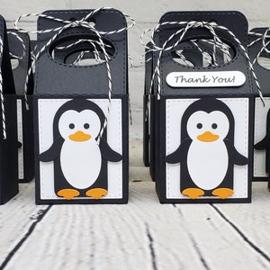 Penguin Gable Treat Boxes, Penguin Party Favor, Penguin Gift Boxes ...