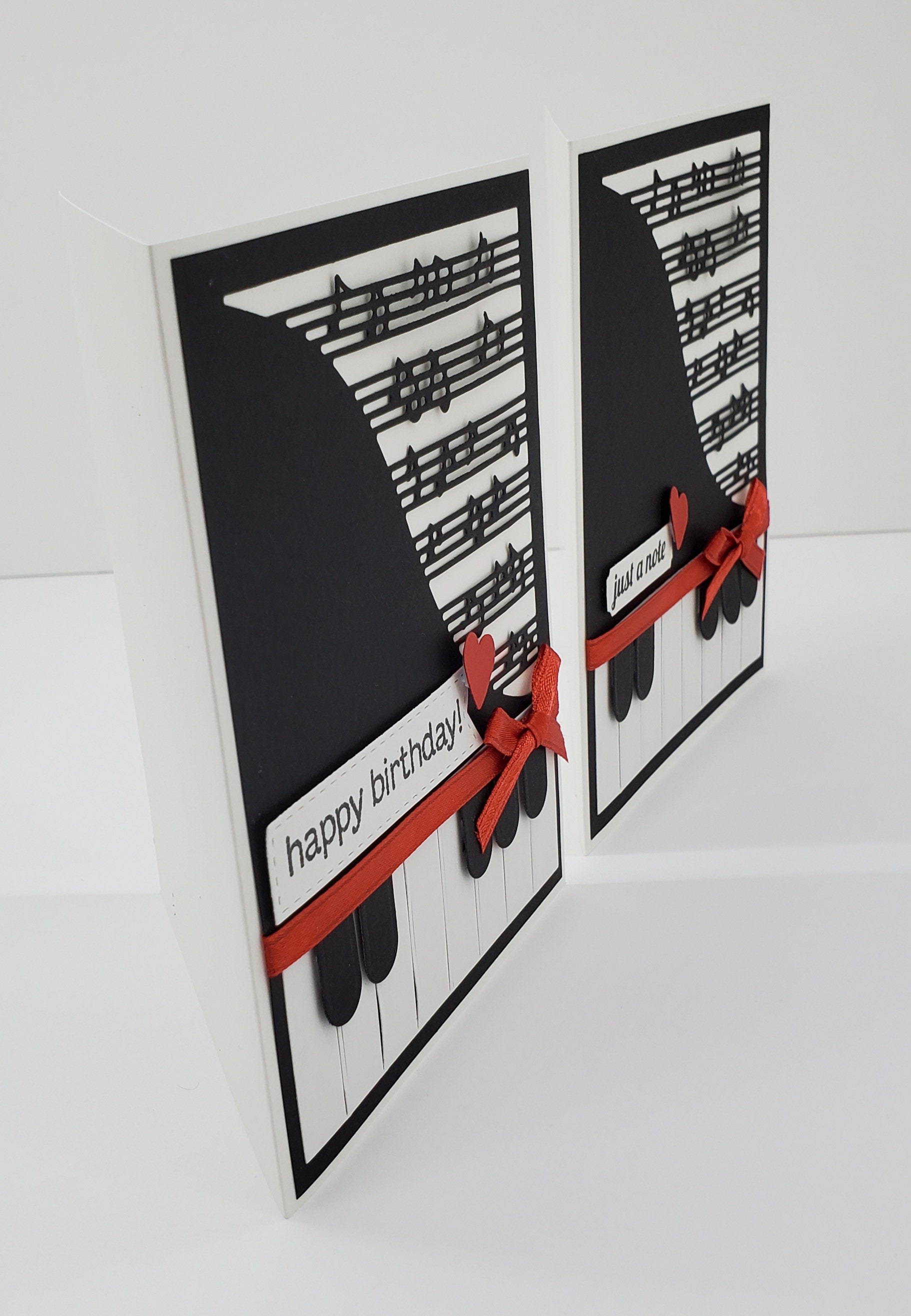 Piano Birthday Card, Handmade Piano Card, Birthday Card for Musician or ...