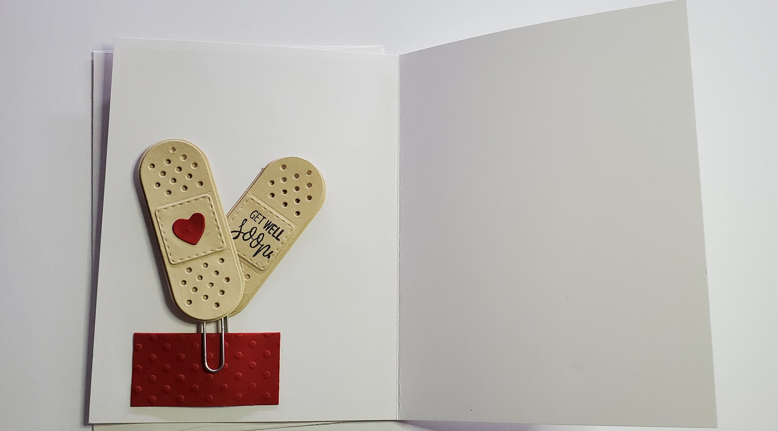 Handmade Feel Better Soon Band-aid Card,get Well Soon Card,sick,surgery ...