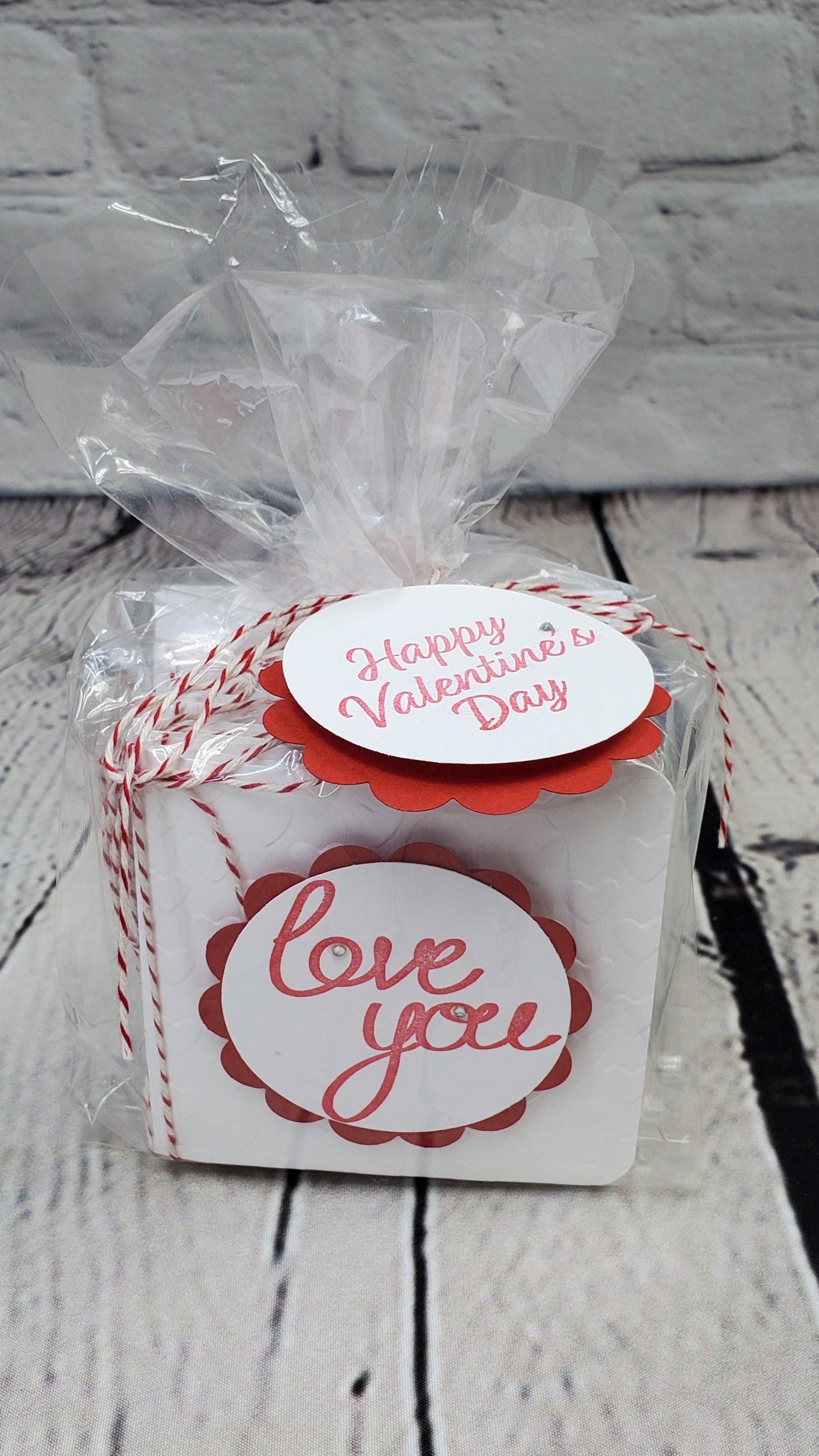 Set of 12 Handmade 3x3 Note Cards Valentine's - Etsy