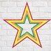 Star SVG Child Star T-shirt Retro Layered Star SVG Child Room Decor Svg ...