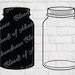 Canning Jar SVG Farmhouse SVG Kitchen Jar Svg Empty Jar - Etsy