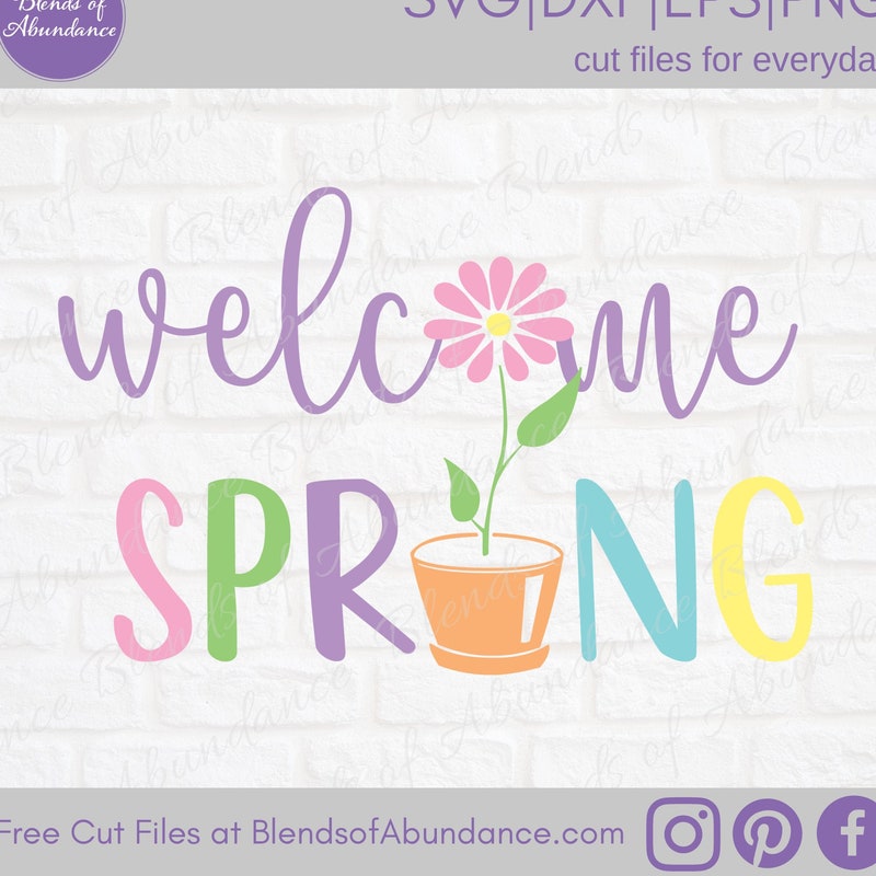 Spring Welcome Sign Svg - Etsy