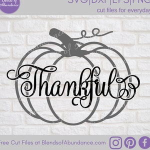 Thankful Pumpkin SVG - Thankful Pumpkin Shirt SVG - Pumpkin Pillow SVG ...