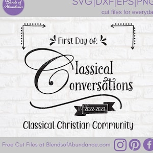Classical Conversations SVG - Home School Sign Svg - CC SVG - First Day ...