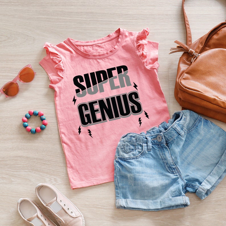 Super Genius SVG Child Super Genius T-shirt Child Room - Etsy