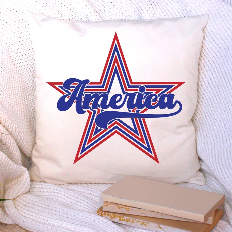 America Retro Star SVG Retro America Svg Patriotic Svg - Etsy