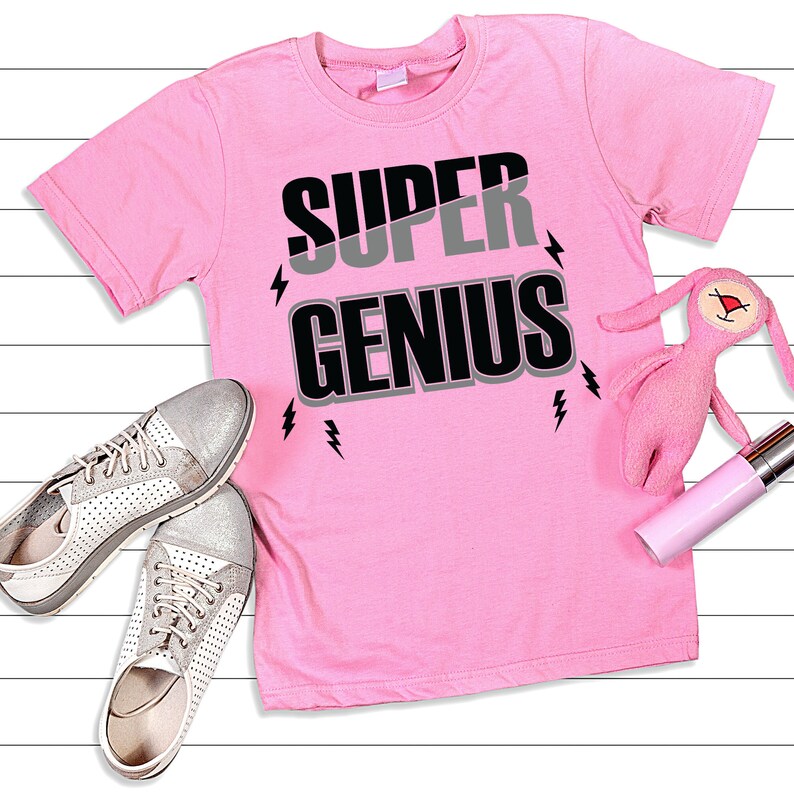Super Genius SVG Child Super Genius T-shirt Child Room - Etsy