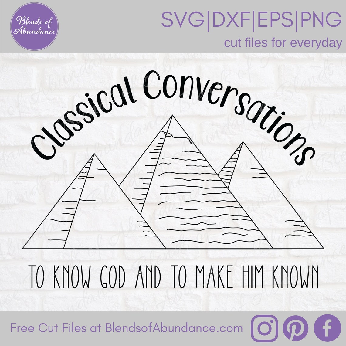 Classical Conversations Svg CC Pyramid Cycle 1 Svg Home | Etsy