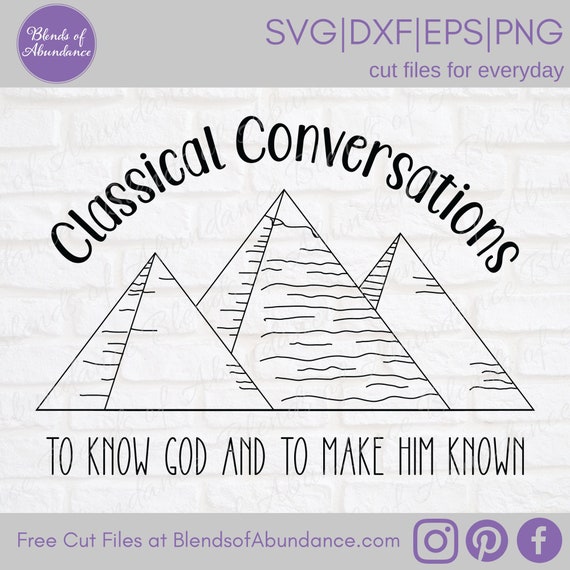 Classical Conversations Svg CC Pyramid Cycle 1 Svg Home | Etsy