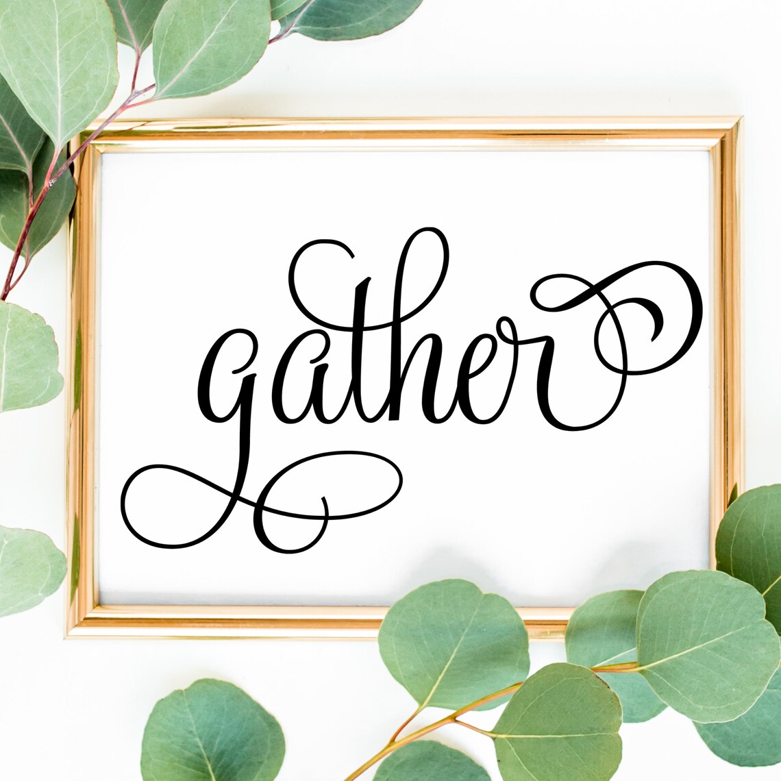 Gather SVG Farmhouse Gather SVG Inspirational SVG | Etsy