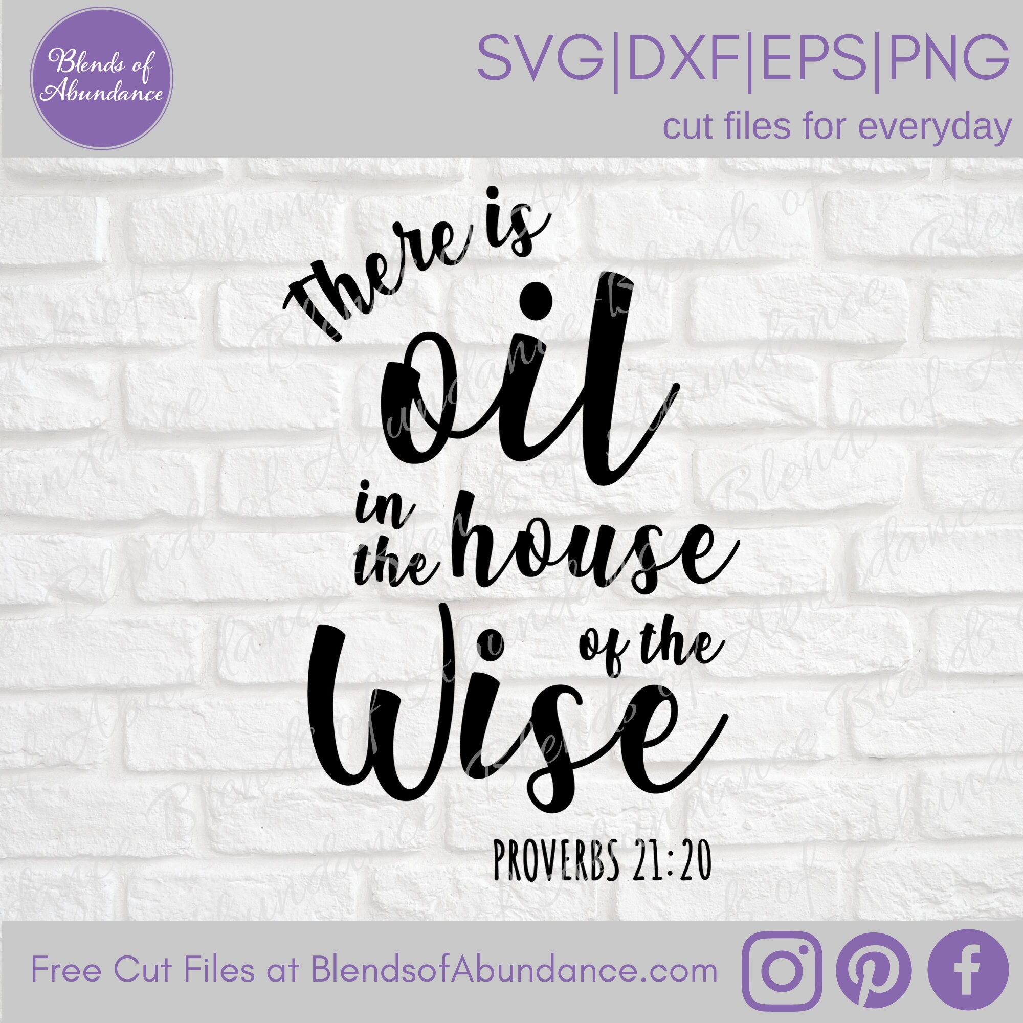 Essential Oil SVG There is Oil in the House of the Wise SVG | Etsy