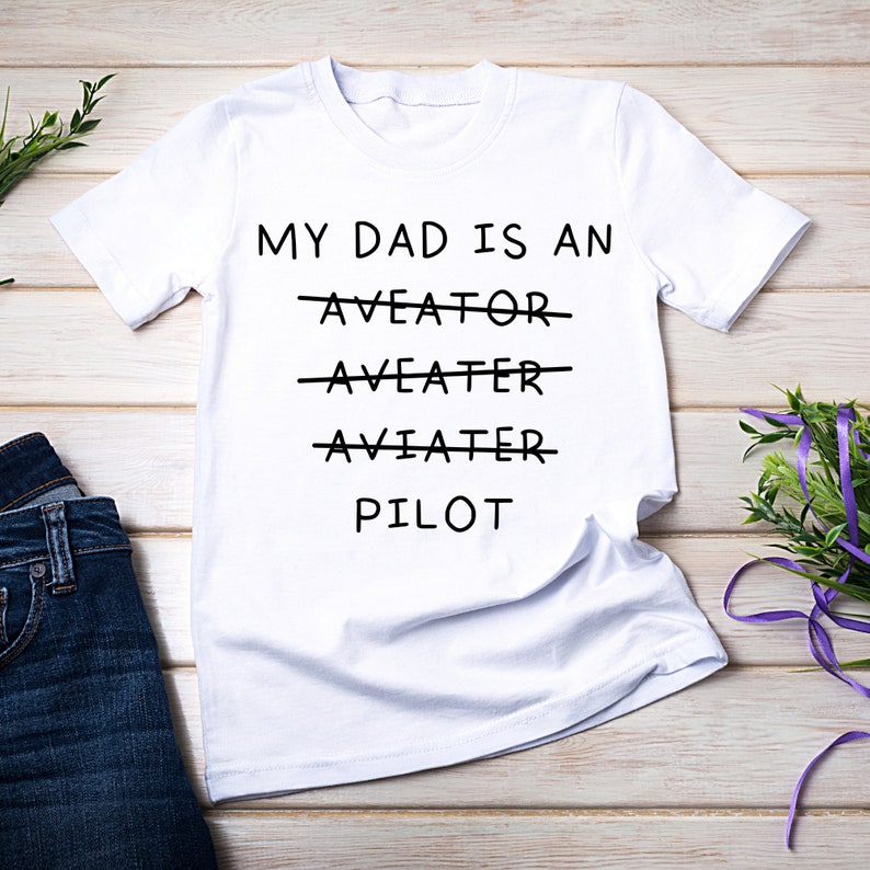 My Dad is a Pilot SVG My Dad is an Aviator SVG Baby - Etsy