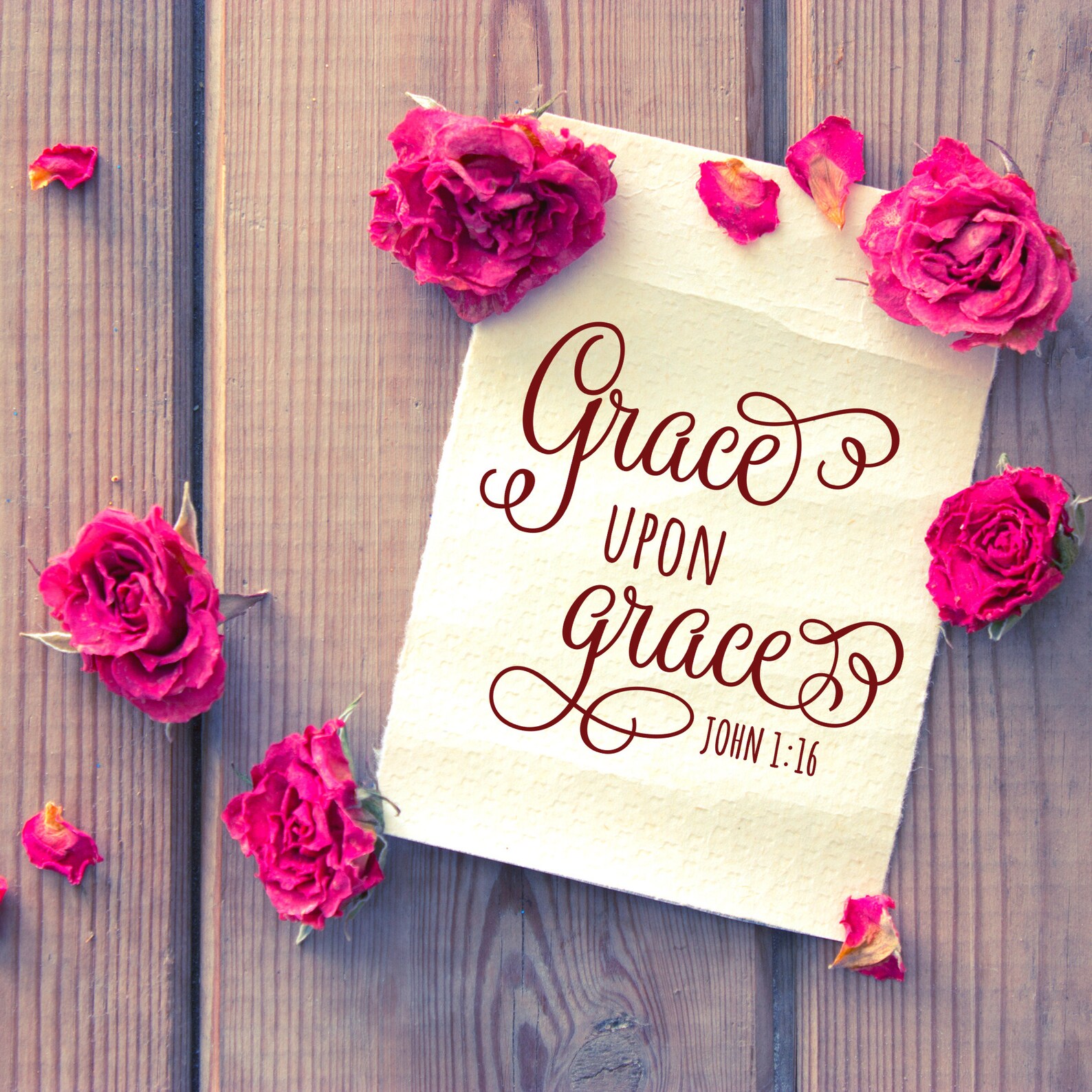 Grace Upon Grace SVG Inspirational Svg Verse Svg Faith | Etsy