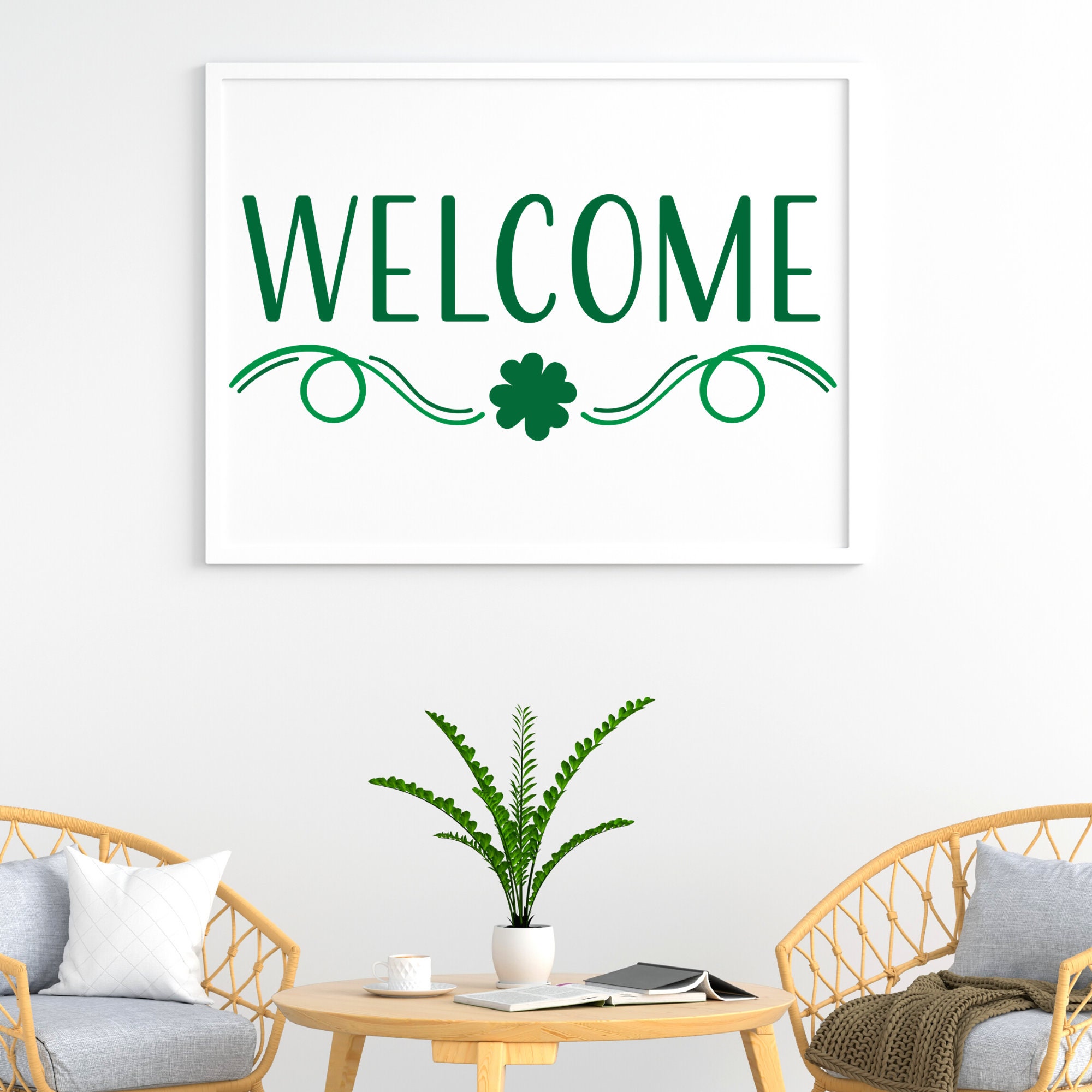 Welcome St Patrick's Day SVG Welcome Shamrock Svg St | Etsy