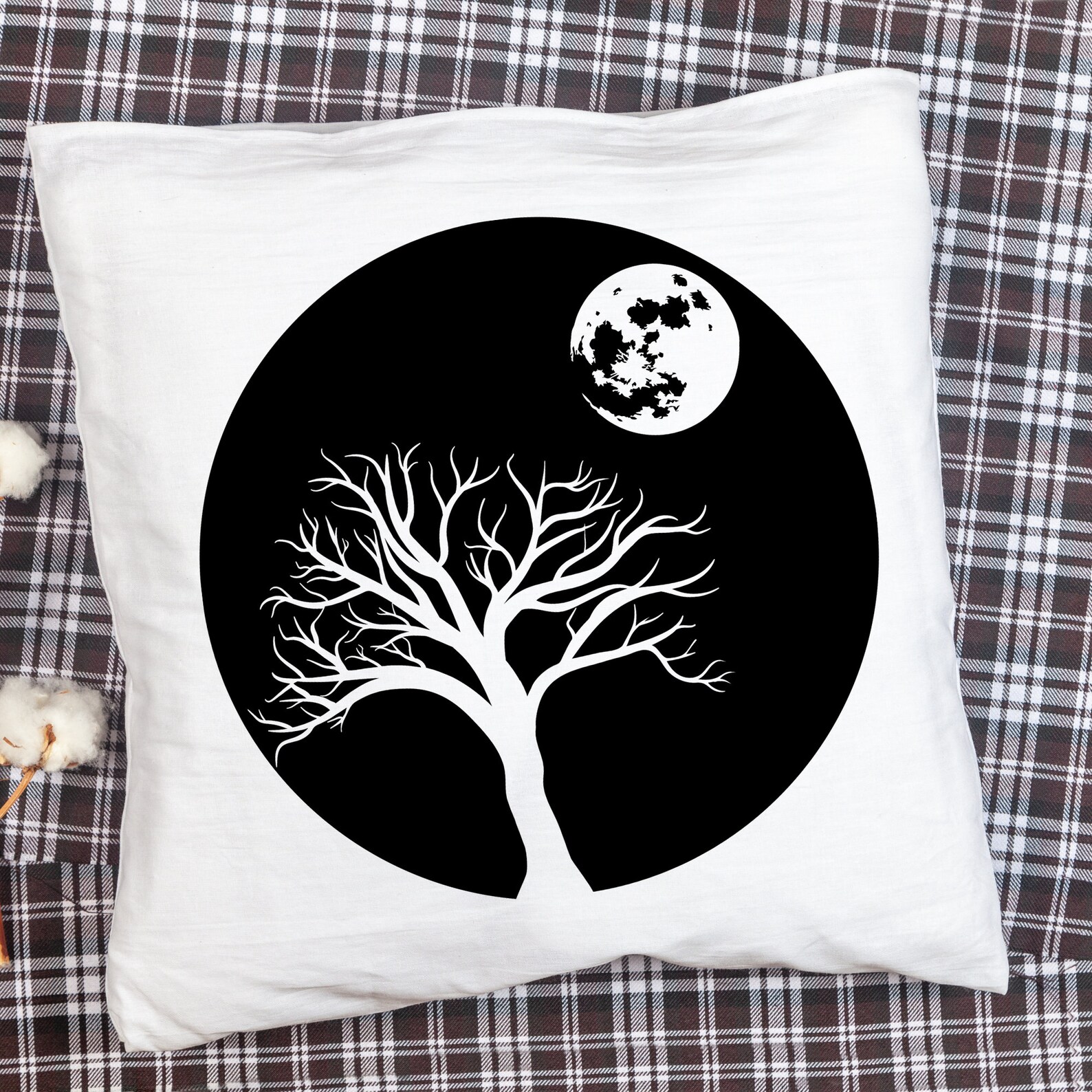 Harvest Moon SVG - Harvest Moon Tree Circular SVG - Spooky Tree Svg ...