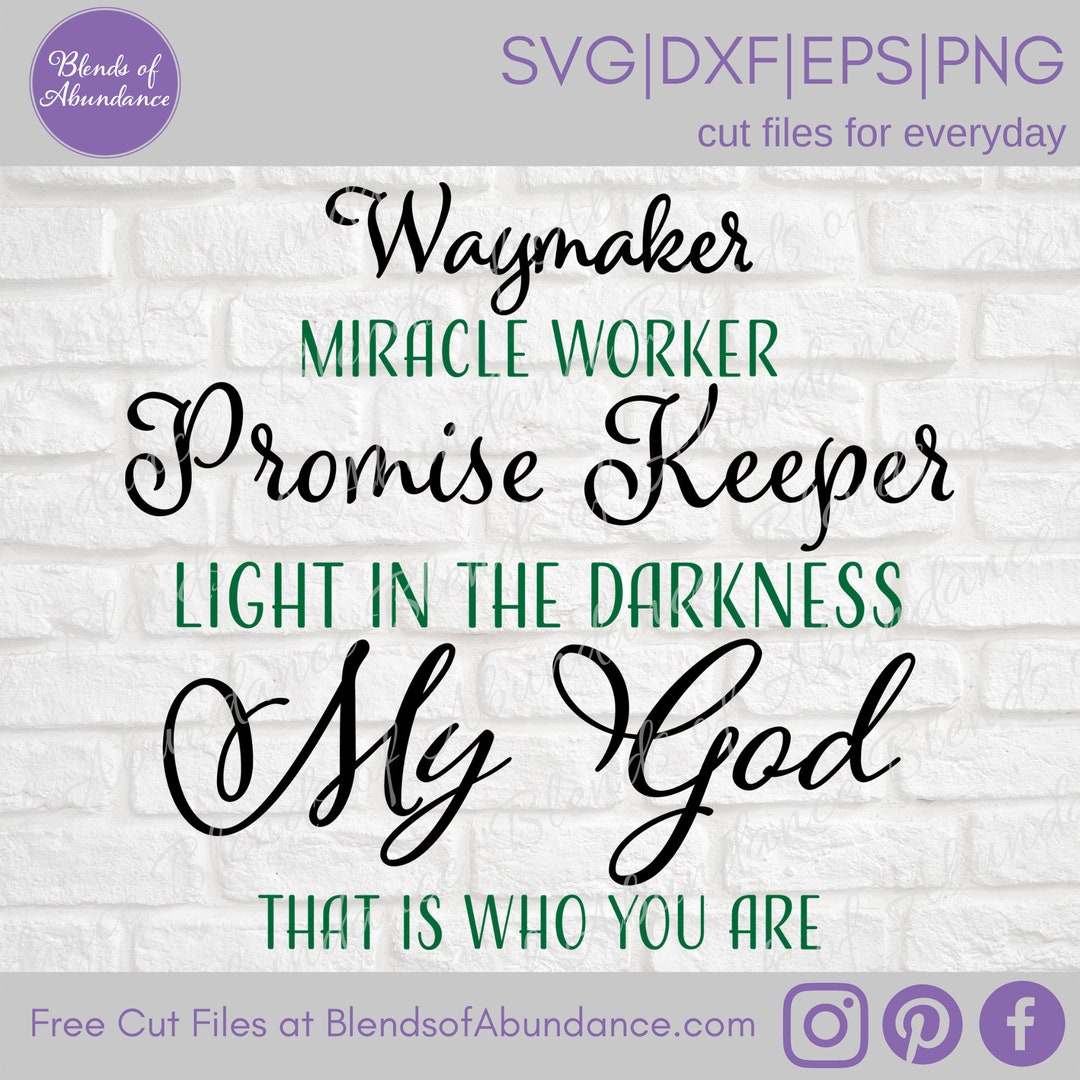 Waymaker SVG - Worship SVG - Inspirational Svg - Worship T-shirt SVG ...