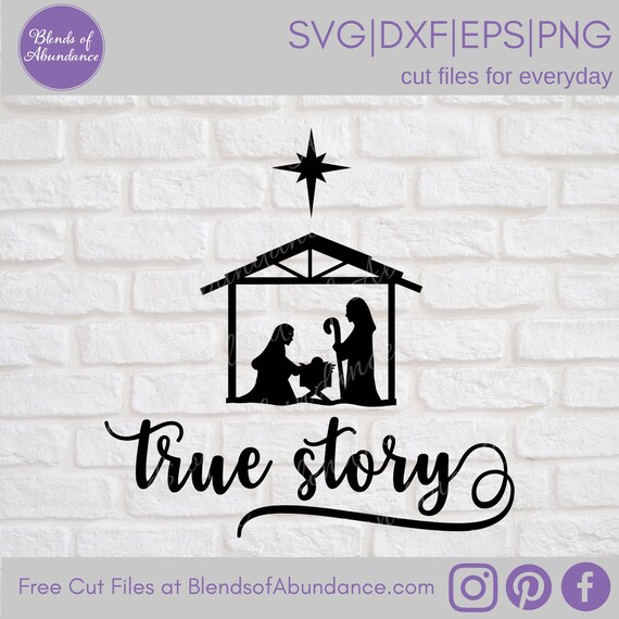 True Story SVG Geboorte SVG Kerst SVG Kerst T-Shirt - Etsy België