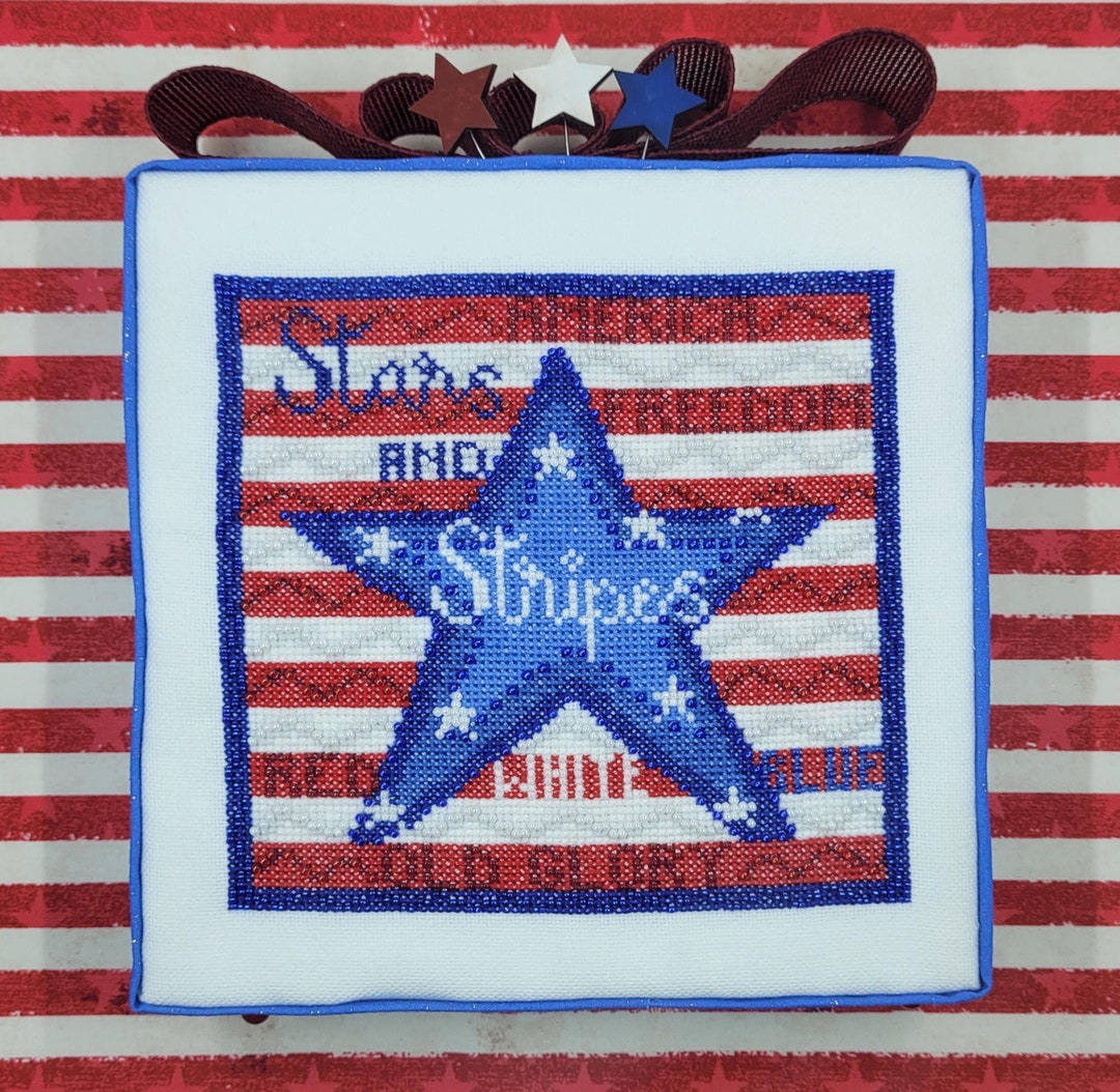 Stars and Stripes Cross Stitch Pattern PDF Designed by Angela Koyles at ...