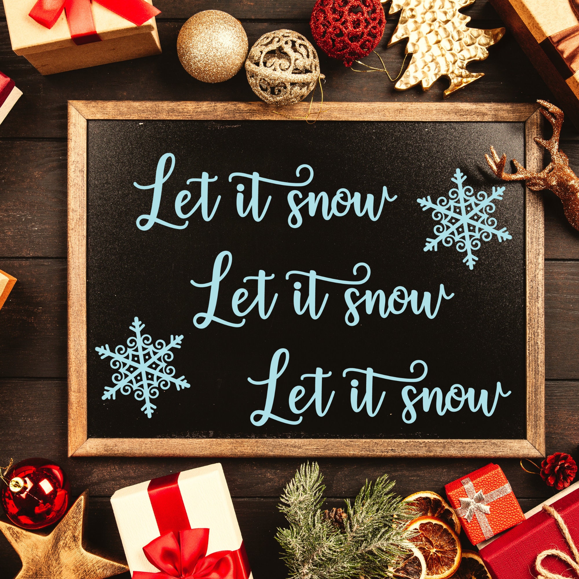 Let It Snow Snowflakes Svg Snowflake SVG Let It Snow SVG | Etsy