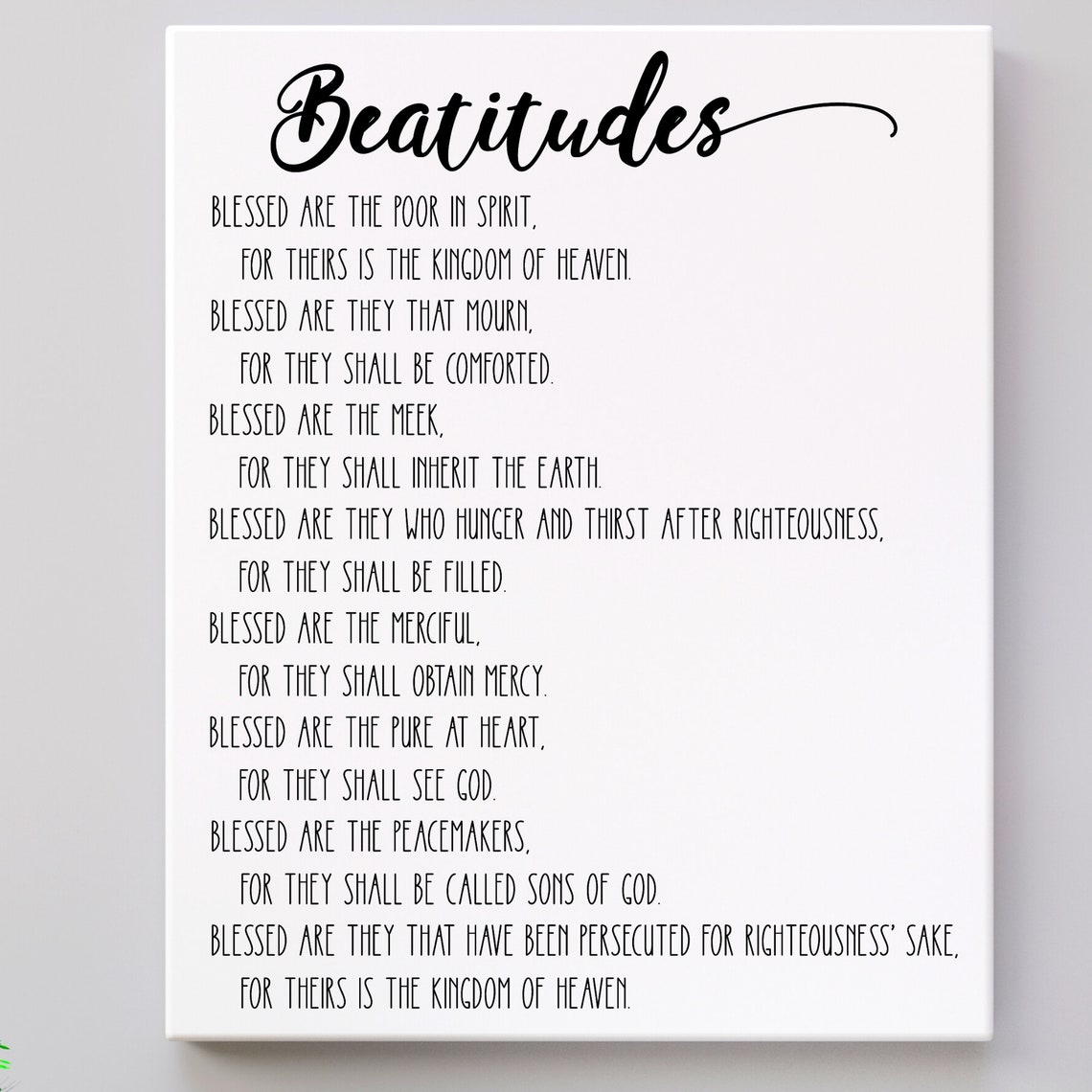 Beatitudes SVG Beatitudes Wall Art SVG Beatitudes Gift SVG | Etsy