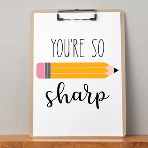 You're so Sharp Pencil SVG - School Testing SVG - Pencil Label Svg ...