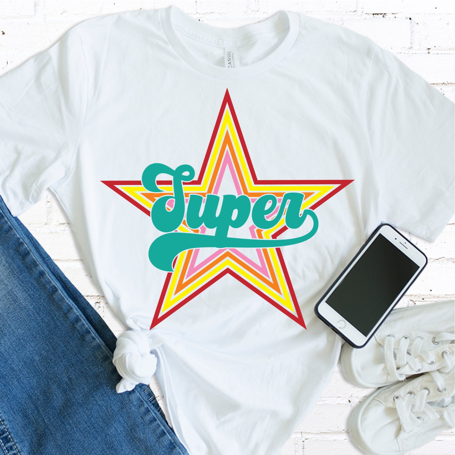 Super Star SVG Child Super Star T-shirt Retro Super Star | Etsy