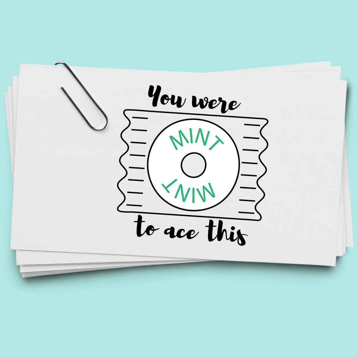 Mint to Ace This SVG School Testing SVG Mint Label Svg | Etsy