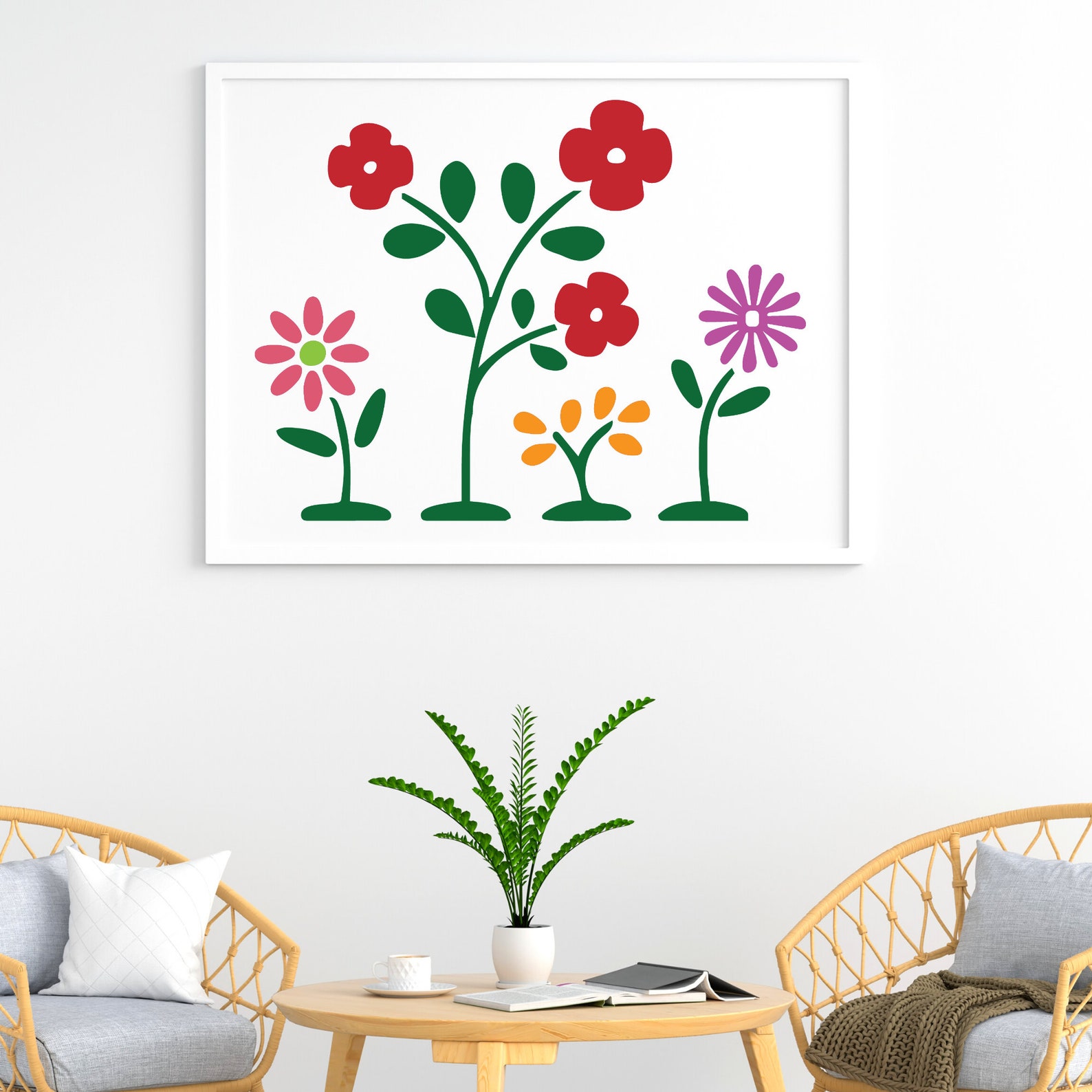 Flower Garden SVG Planted Flowers SVG Spring Floral Svg | Etsy