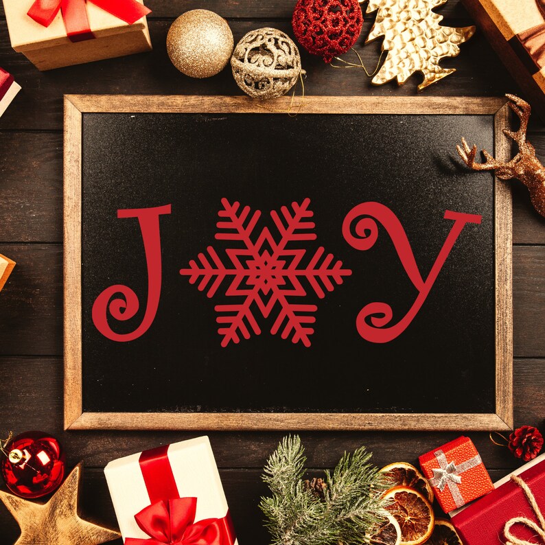 Joy SVG Snowflake SVG Christmas SVG Winter Snowflake Svg - Etsy