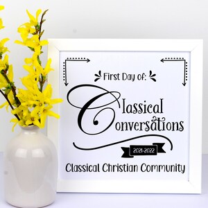 Classical Conversations SVG - Home School Sign Svg - CC SVG - First Day ...