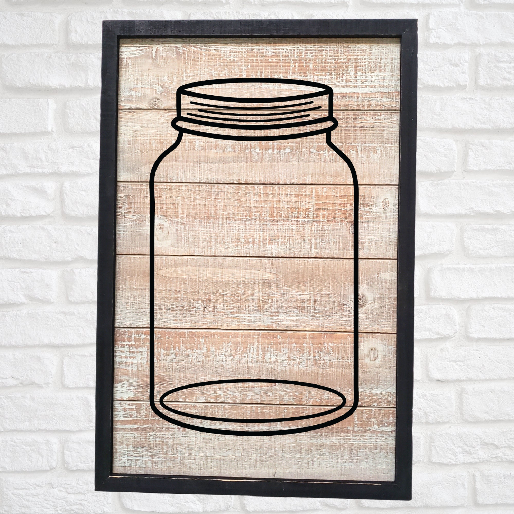 Canning Jar SVG Farmhouse SVG Kitchen Jar Svg Empty Jar - Etsy