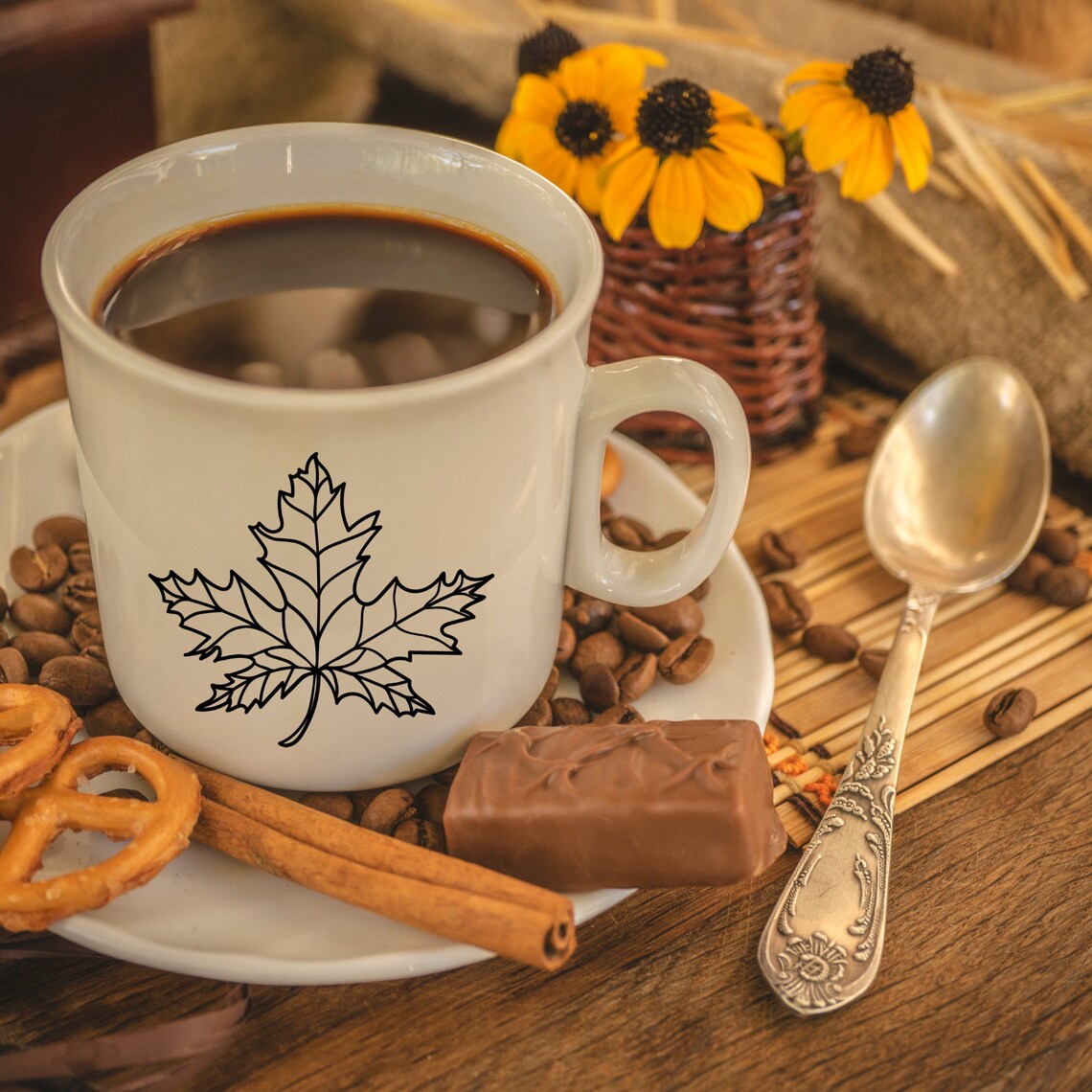 Maple Tree Leaf SVG Maple Leaf Outline Autumn Leaf | Etsy