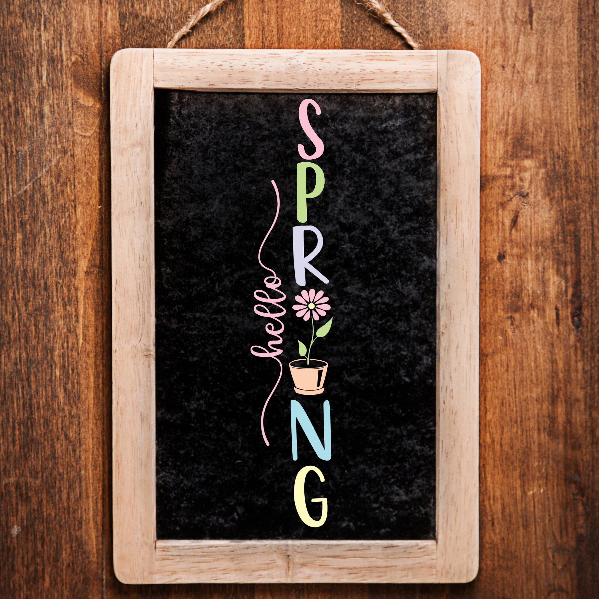 Hello Spring SVG Spring SVG Spring Vertical Sign SVG | Etsy