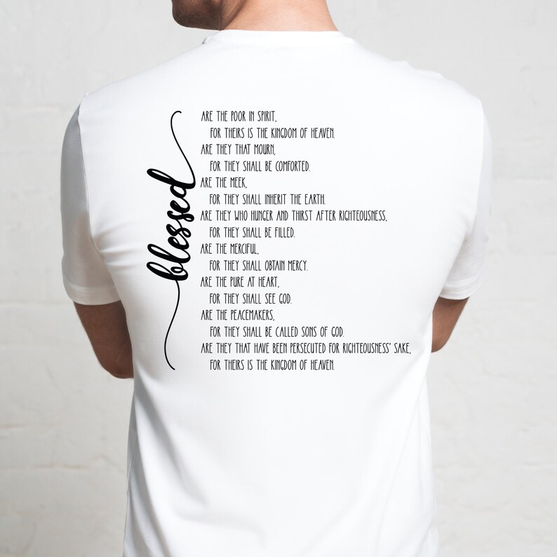 Blessed Are SVG - Beatitudes Wall Art SVG - Blessed Are the Peacemakers ...
