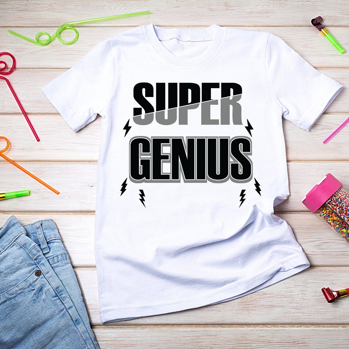 Super Genius SVG Child Super Genius T-Shirt Child Room | Etsy