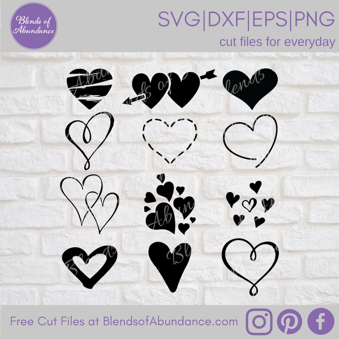 Hearts SVG - Hearts Bundle - Valentine Svg - Valentine T-shirt - Love T ...