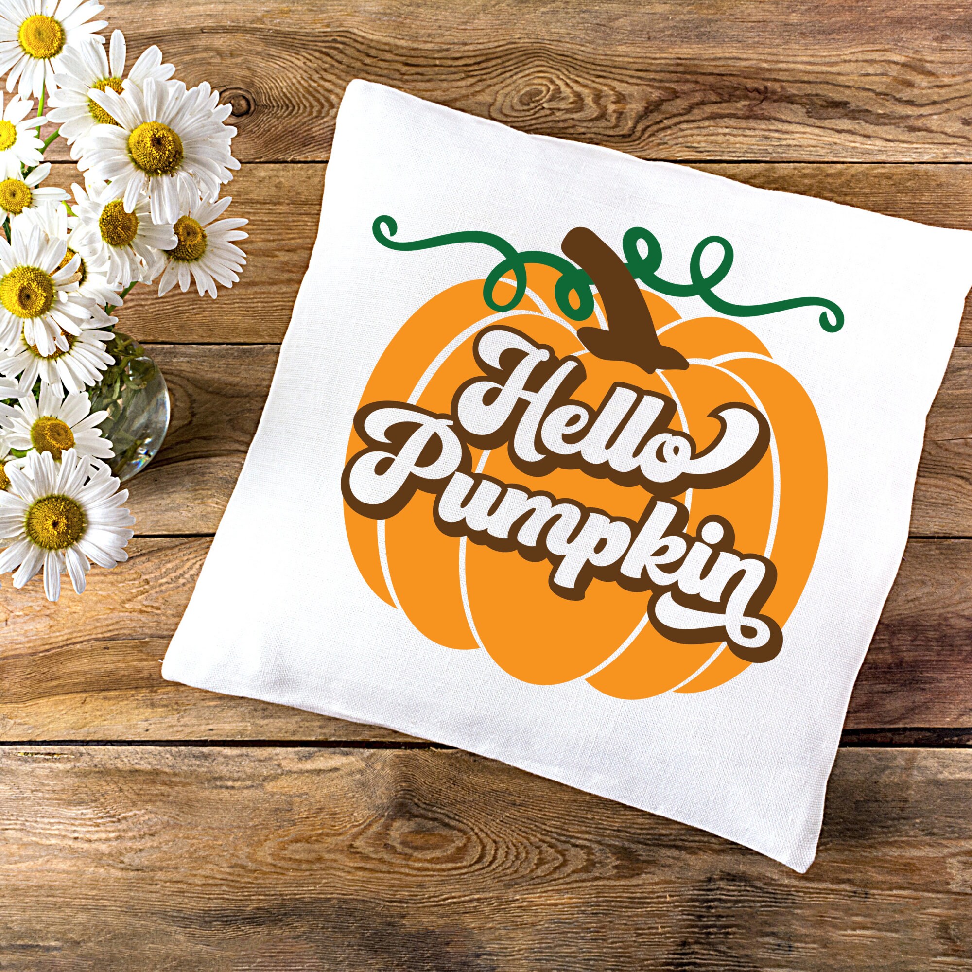 Hello Pumpkin SVG Pumpkin Svg Retro Hello Pumpkin Svg - Etsy
