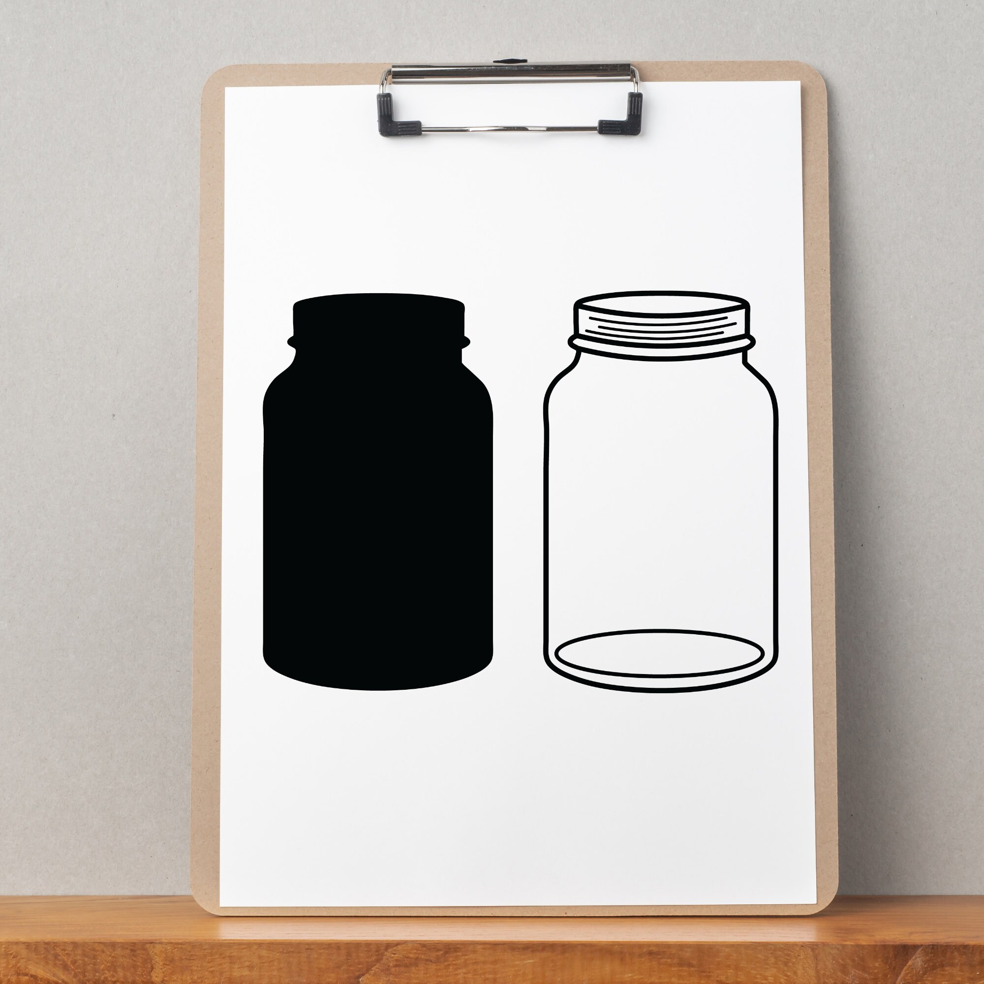 Canning Jar SVG Farmhouse SVG Kitchen Jar Svg Empty Jar - Etsy