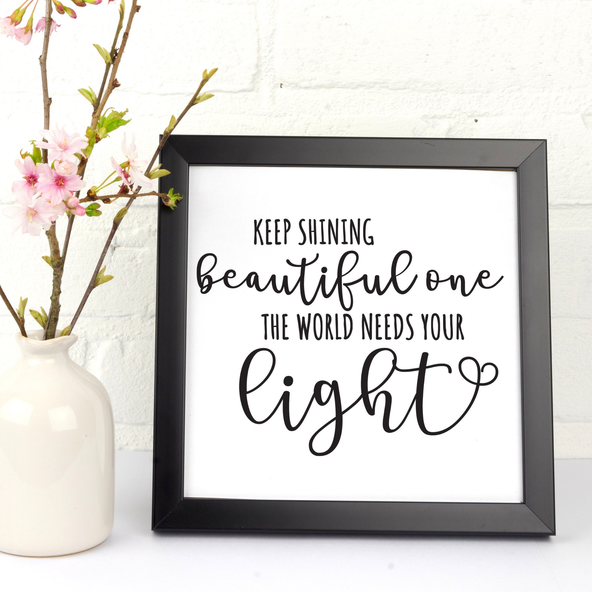 Beautiful One SVG - Keep Shining SVG - World Needs Your Light SVG ...