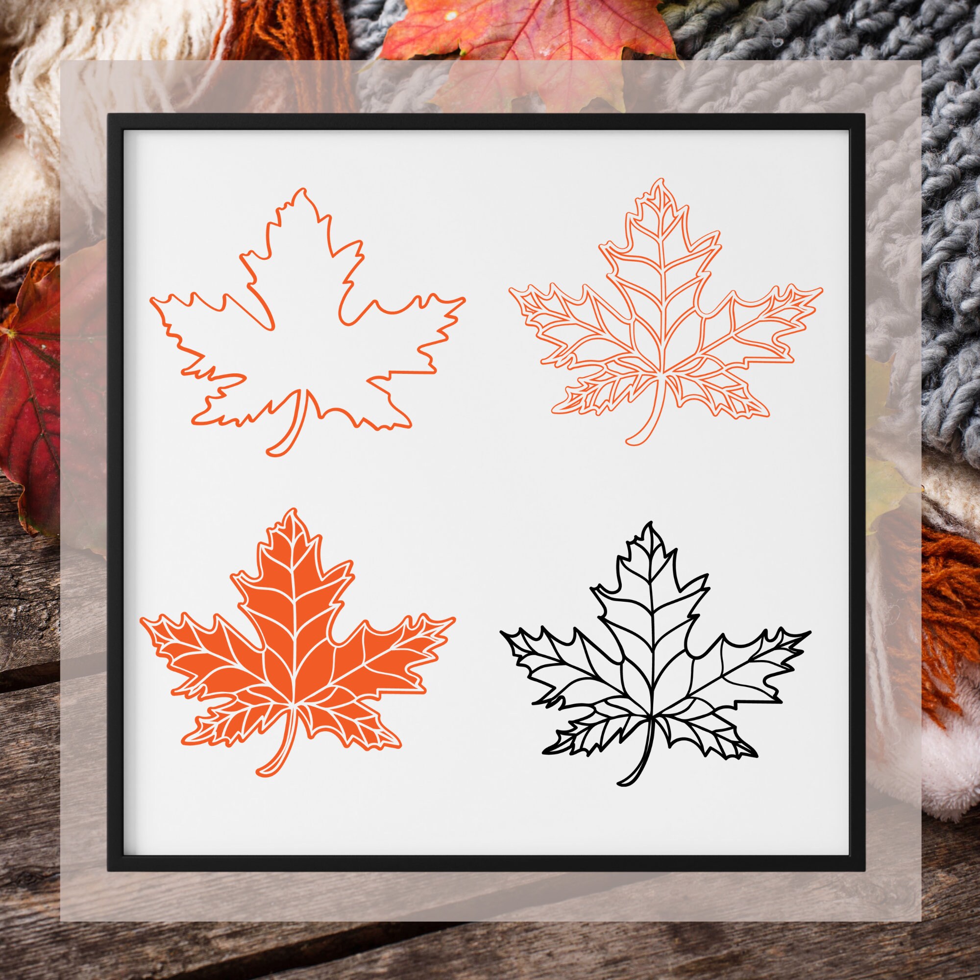 Maple Tree Leaf SVG - Maple Leaf Outline - Autumn Leaf - Autumn SVG ...